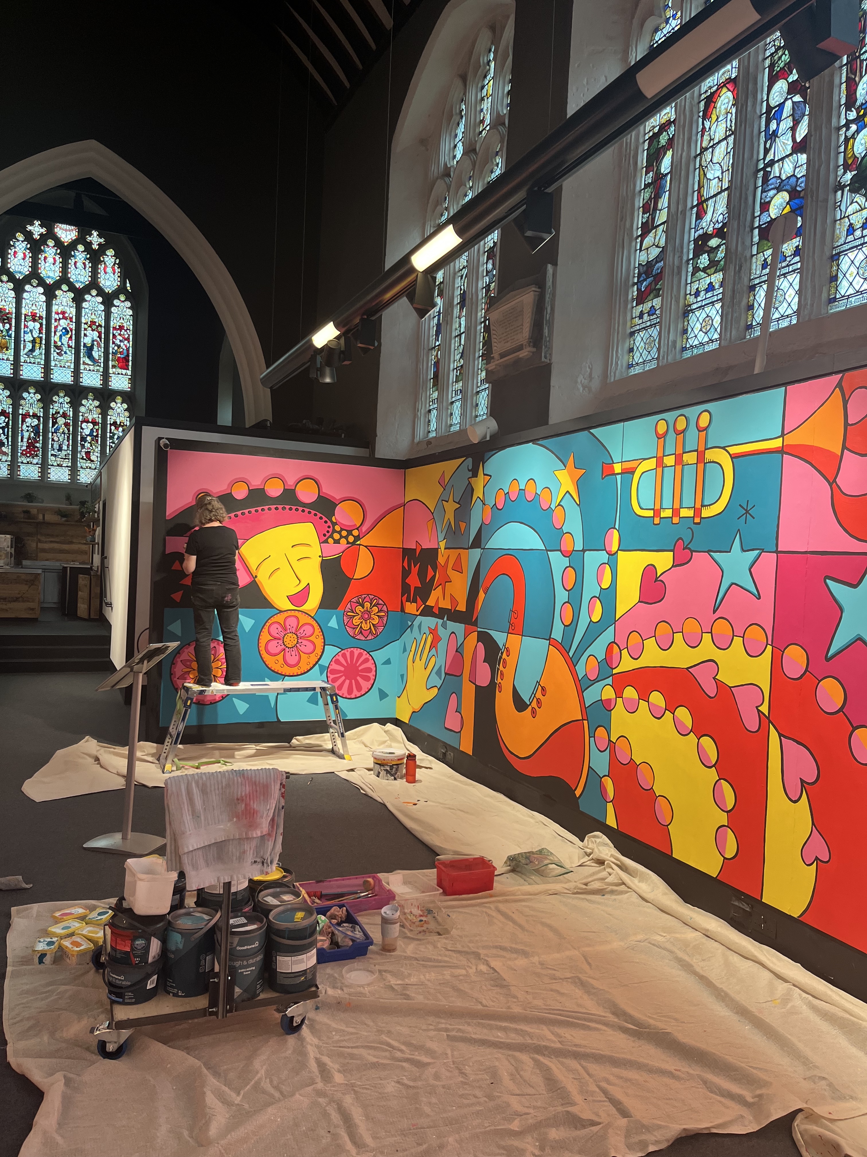 New mural unveiled at Salisbury Arts Centre